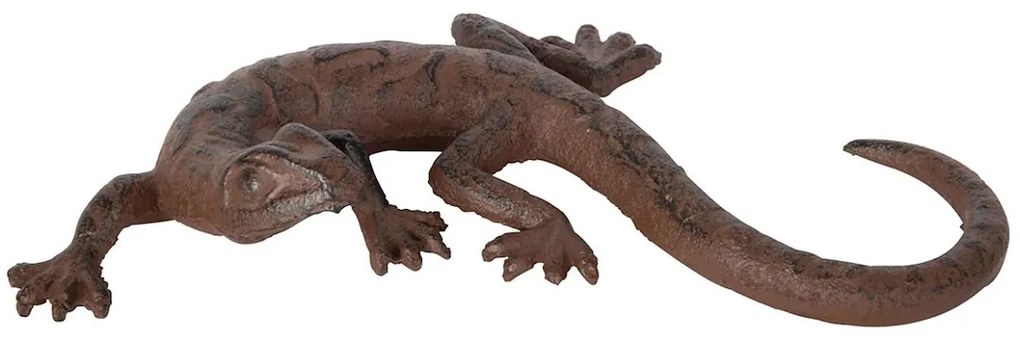 Zahradní litinová figurka Lia, 18 cm, hnědá