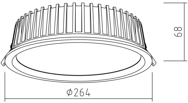 APLED - LED Podhledové RONDO WOODLINE LED/18W/230V 3000K pr. 26 cm jasan masiv