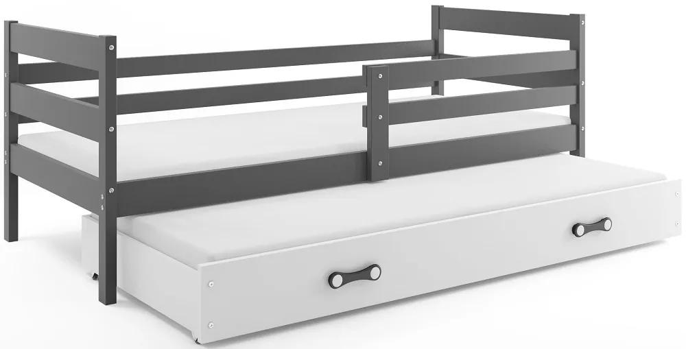 BMS Group Dětská postel s výsuvnou přistýlkou ERYK grafit Velikost postele: 200x90 cm, Barva šuplíku: Bílá