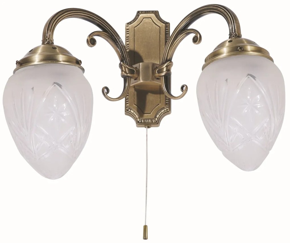 Rabalux ANNABELLA nástěnná lampa max. 2x40W | E14 | IP20 - bronz