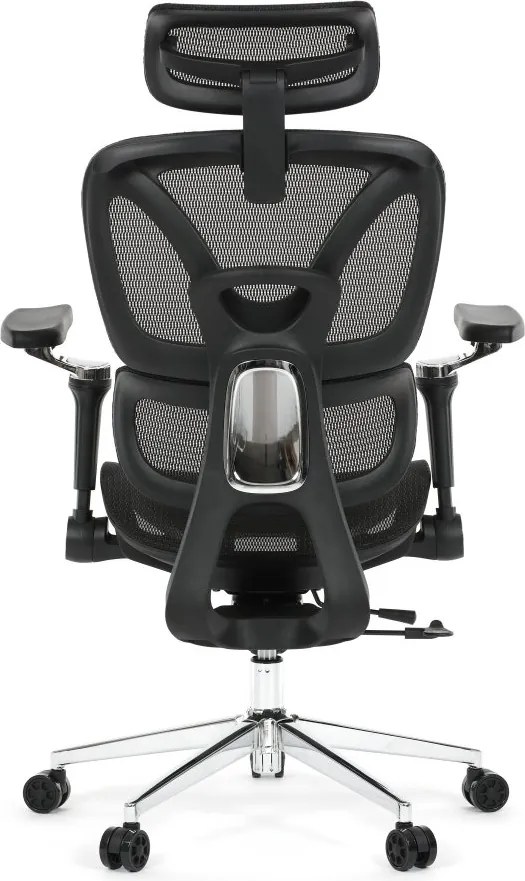 Kancelářská ergonomická židle PORTE — síťovina, černá