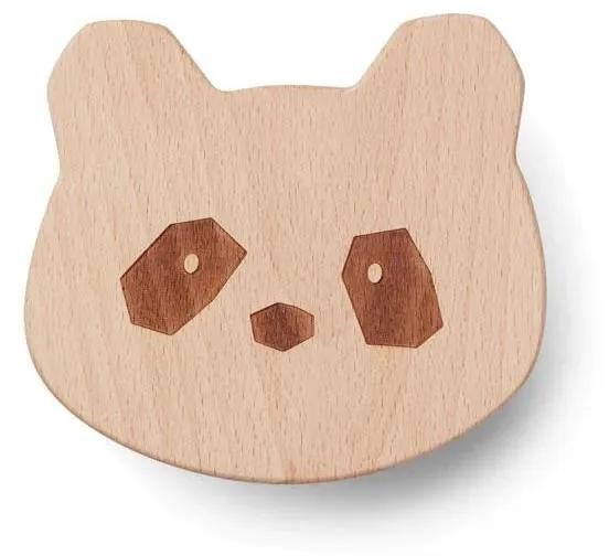 LIEWOOD Dřevěný věšák Panda Natural, přírodní barva, dřevo | BIANO