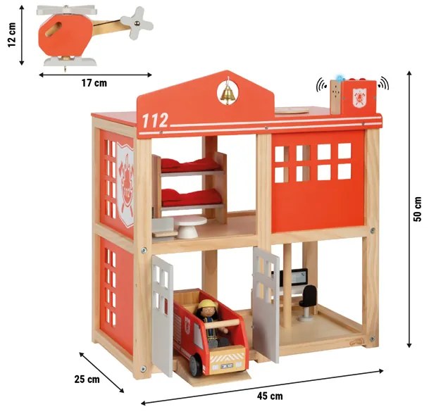 small foot Velká hasičská stanice s příslušenstvím