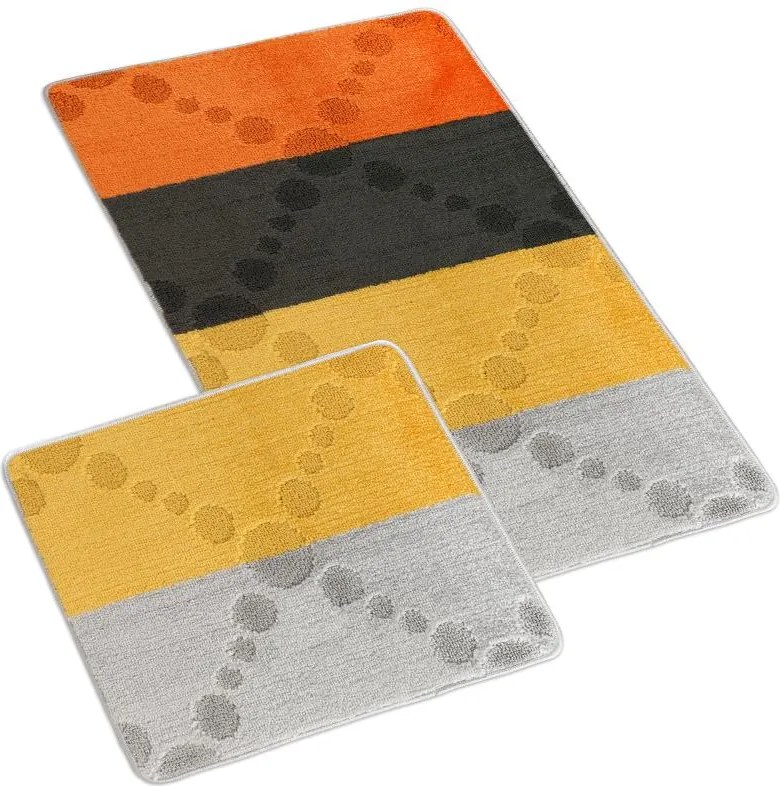 Bellatex SADA BANY 60x100 + 60x50 cm - bez výkroje Šedá,Žlutá 60x100 cm 60x50 cm (SADA)