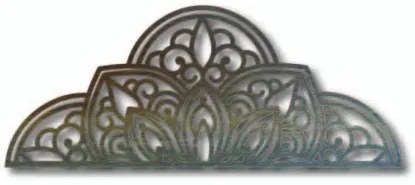 Dřevěný obraz na zeď poloviční mandala I SENTOP PR0370