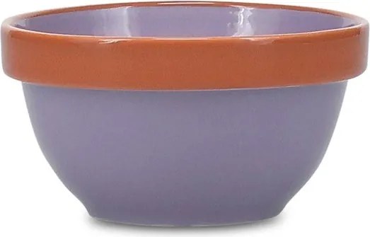 Oranžová/fialová miska z kameniny 170 ml Duo – ONA