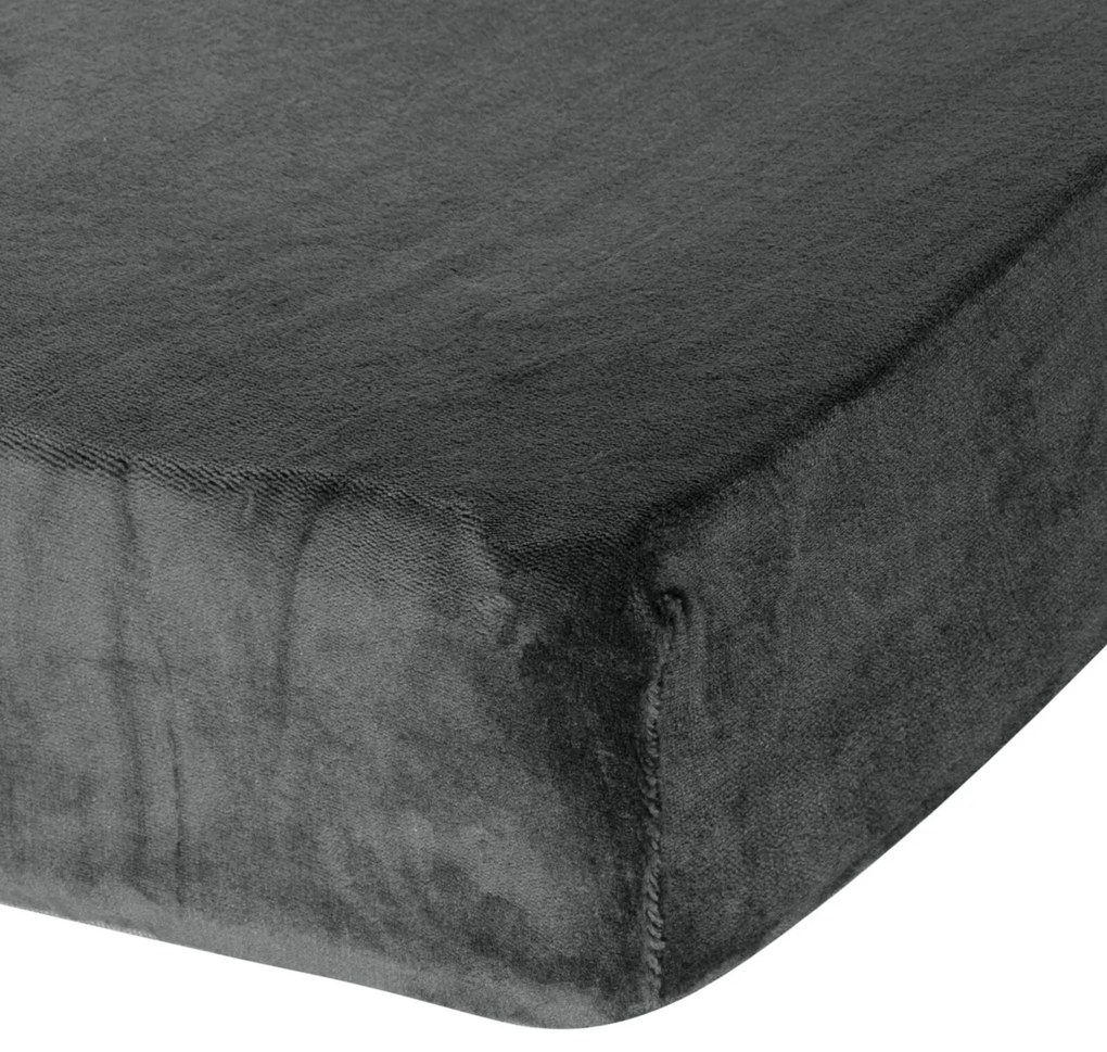 FLEECOVÉ PROSTĚRADLO FLANO 100X200 CM ŠEDÁ