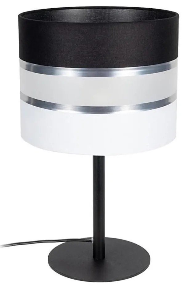 Stolní lampa CORAL 1xE27/60W/230V černá/bílá