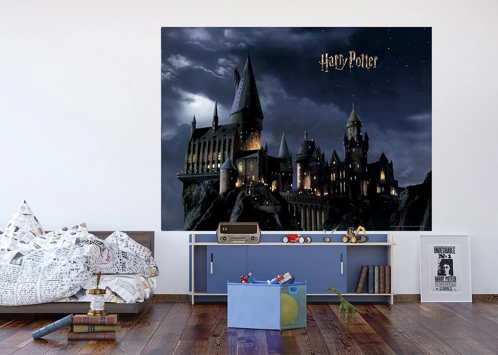 Dětská fototapeta na zed' Harry Potter Výhled na Bradavice | 252 x 182 cm | DFTDXL1965