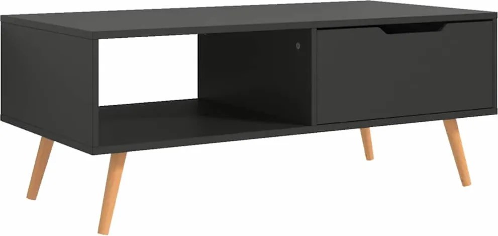 Konferenční stolek šedý 100 x 49,5 x 43 cm kompozitní dřevo 326788