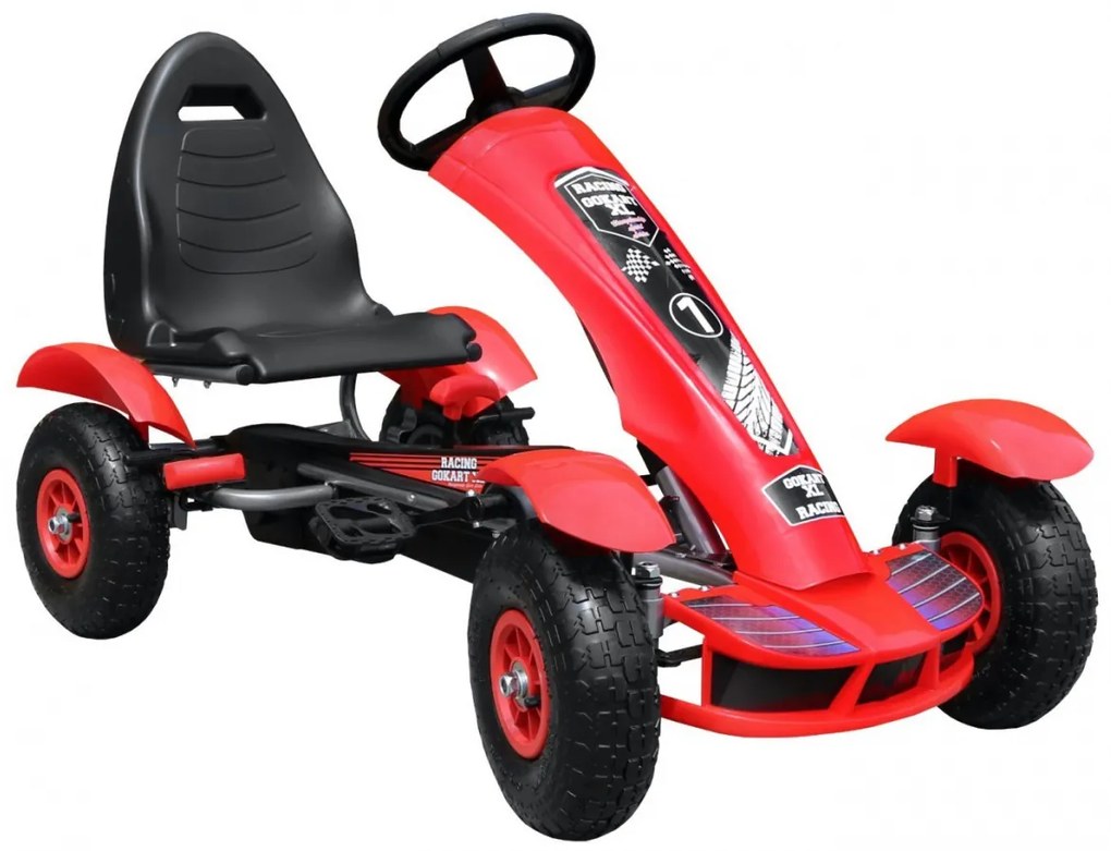 Dětská šlapací formule Gokart Červená