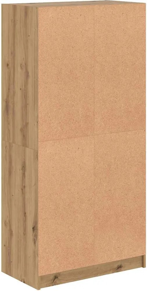Highboard s dvířky dub artisan 68x37x142 cm kompozitní dřevo 3318723