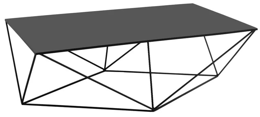 BonamiČerný konferenční stolek Custom Form Daryl, délka 140 cm