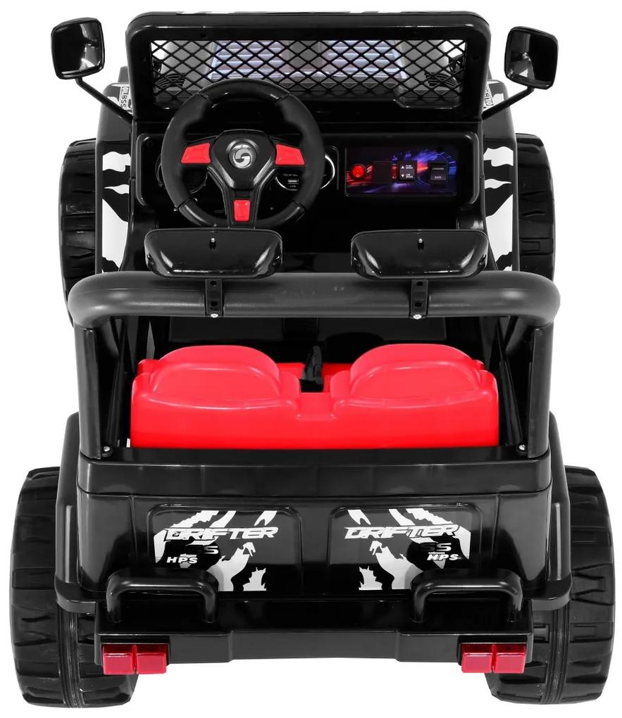 HračkyZaDobréKačky Elektrické autíčko Jeep Raptor, EVA kola, 2.4GHz černé