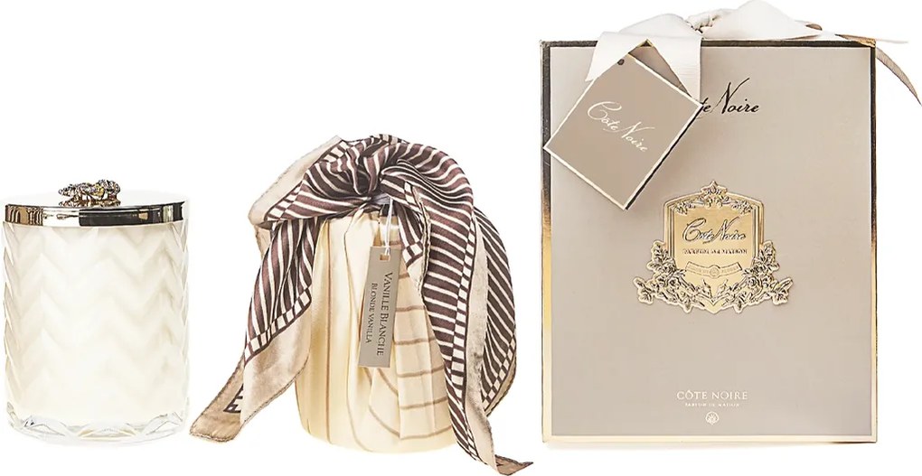 Côte Noire Herringbone svíčka Blonde Vanilla, 600 g