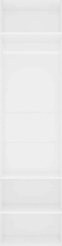 vidaXL Šatní skříň 50 x 50 x 200 cm dřevotříska [800236] Barva: bílá s vysokým leskem