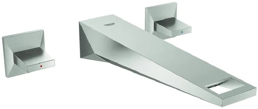 Grohe Allure Brilliant - Umyvadlová baterie pod omítku, 3-otvorová instalace, supersteel 20348DC0