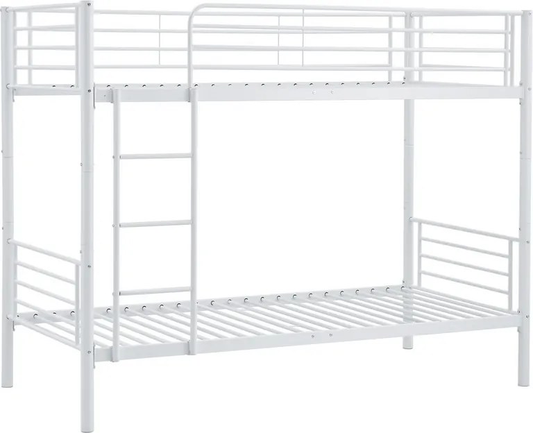 Postel Bunky 90 x 200 cm, patrová, bílá Biano.cz