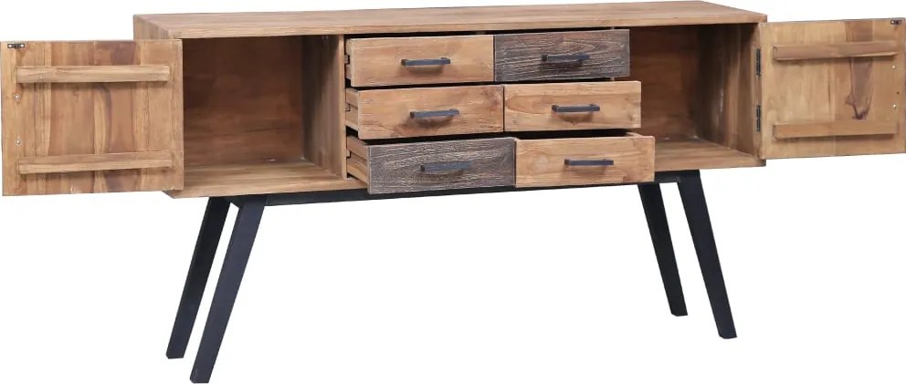 vidaXL vodaXL Odkládací skříňka 110x30x75 cm masivní teak