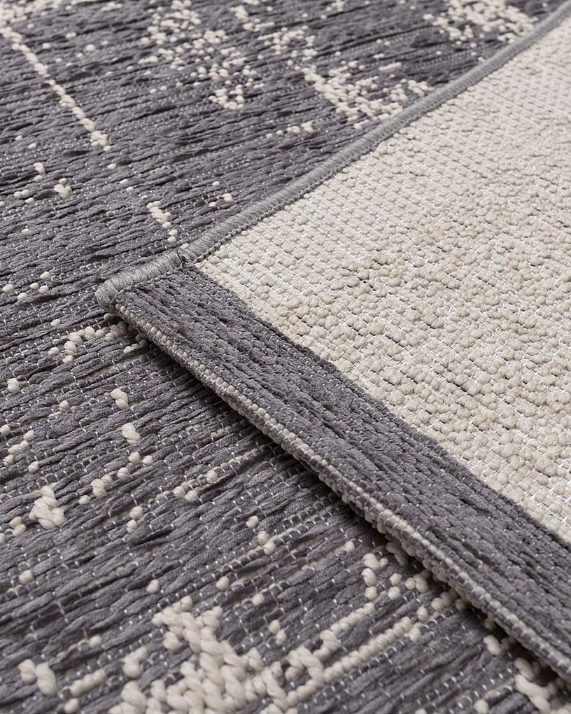 Koberec Velvet beige/dark grey 200x290cm