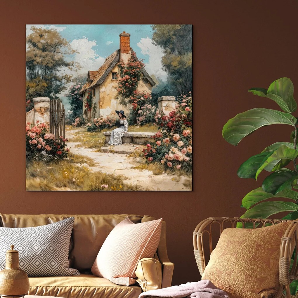 DUBLEZ | Originální umělecký obraz - Vintage Garden | UV tisk, Premium Biano.cz
