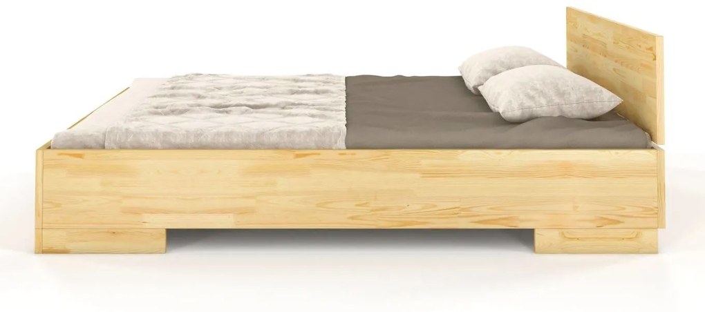 Prodloužená postel s úložným prostorem Spektrum - borovice   ,  200x220 cm