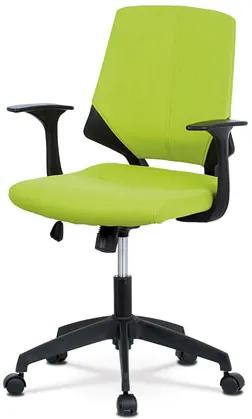 Kancelářská židle na kolečkách BELA — zelená, područky