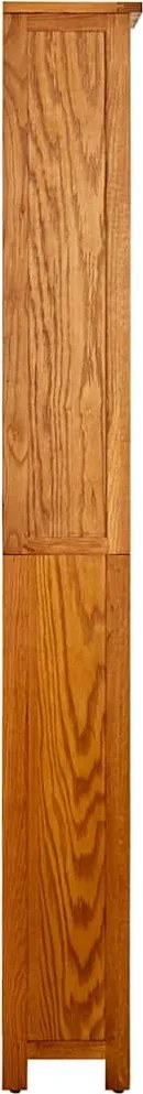 Knihovna se 6 policemi 52x22x180 cm masivní dubové dřevo 331742