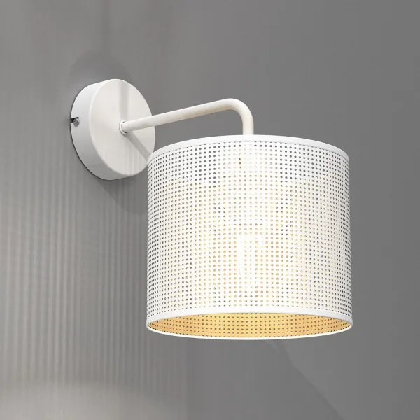 Nástěnná lampa LOFT SHADE 1xE27/60W/230V bílá/zlatá
