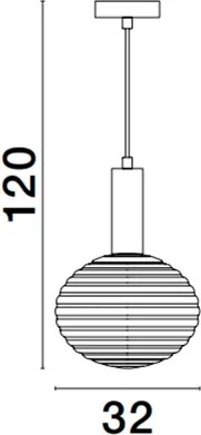Závěsné svítidlo NOVA LUCE ALLEN Ε27 9028843 bez žárovky