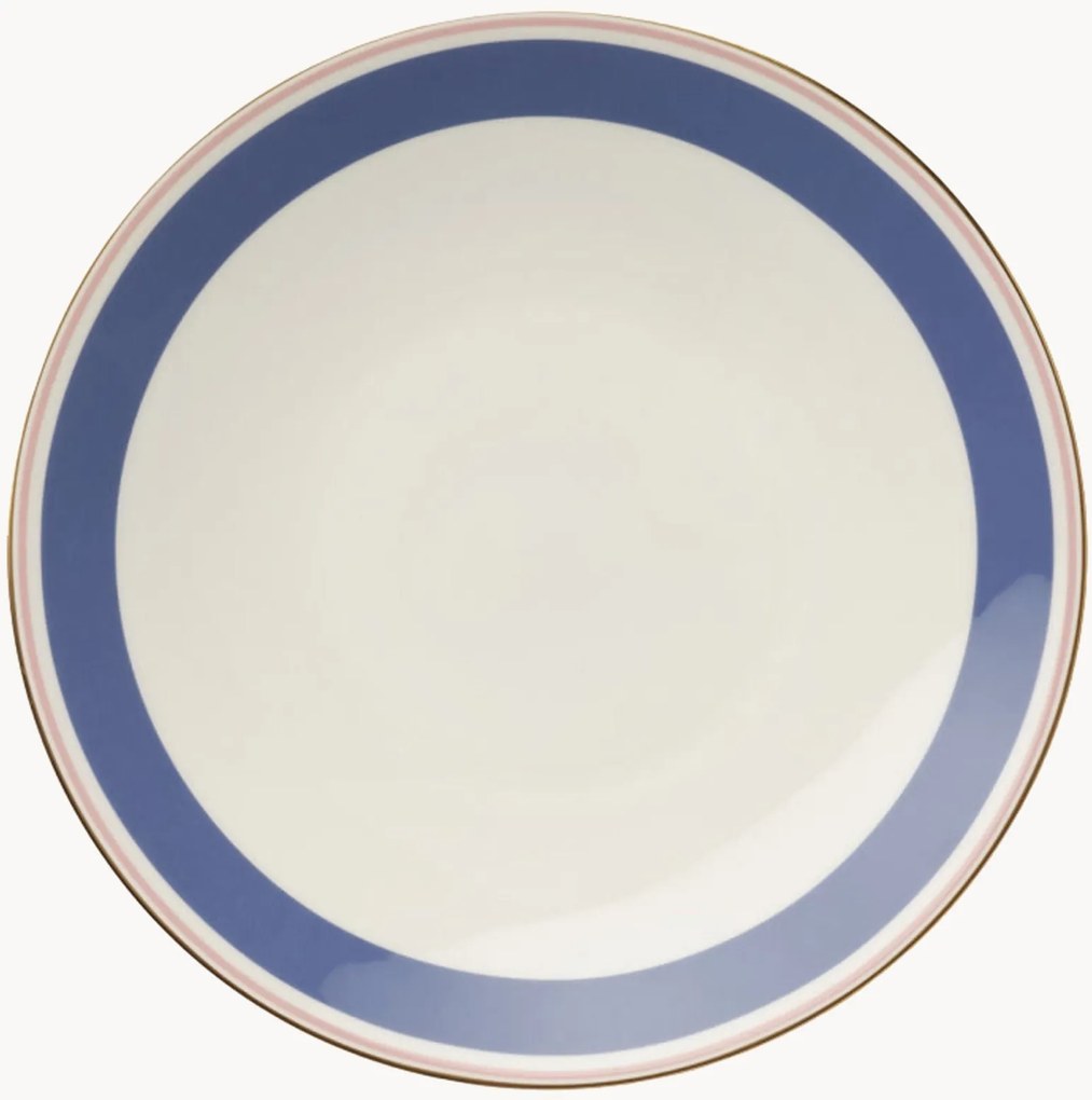 Sada dezertních talířů z kostního porcelánu Capri, 6 dílů