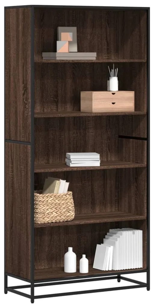 Knihovna hnědý dub 80,5 x 35 x 170,5 cm kompozitní dřevo 3300859