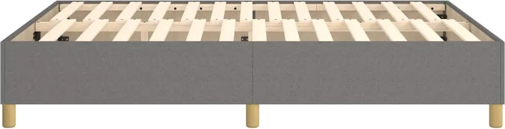 Rám postele s boxspringem tmavě šedá 140 x 200 cm textil 3120962