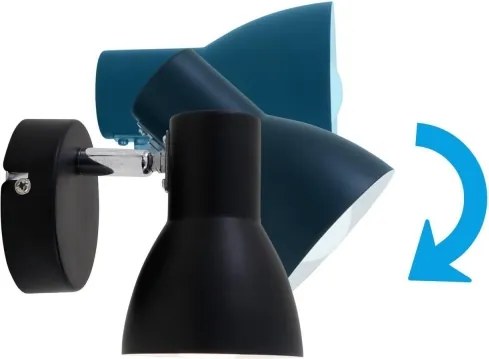 Briloner 10698889 - Nástěnné bodové svítidlo 1xE14/25W/230V černá