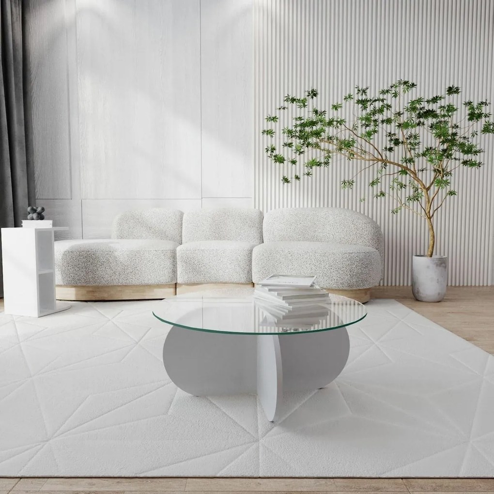 Konferenční stolek Bubble White