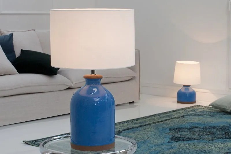 Deflee stolní lampa CLASSIC 60-BLUE LAMSTOL38160nylon, keramika  35 cm x 60 cm x 35 cm 01112018109