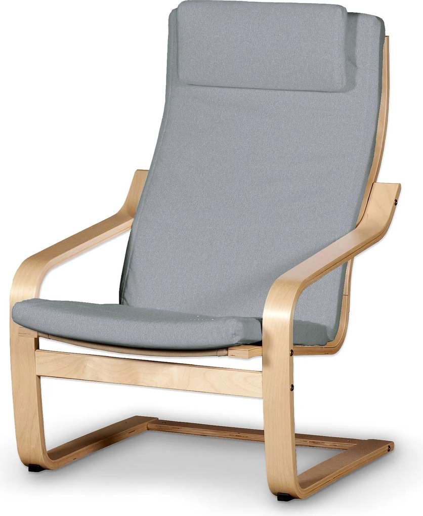 Sedák na křeslo IKEA Poäng II barva šedá látka pletený vzor