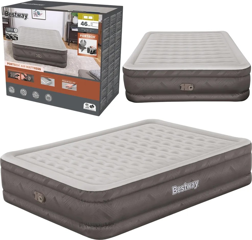 Nafukovací dvoulůžková matrace s elektrickou pumpou 203 x 152 cm Bestway 69050