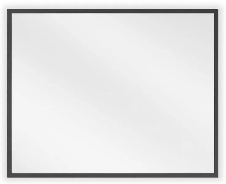 Mexen Loft, obdélníkové koupelnové zrcadlo 50 x 40 cm, barva rámu černá matná, 9852-050-040-000-70