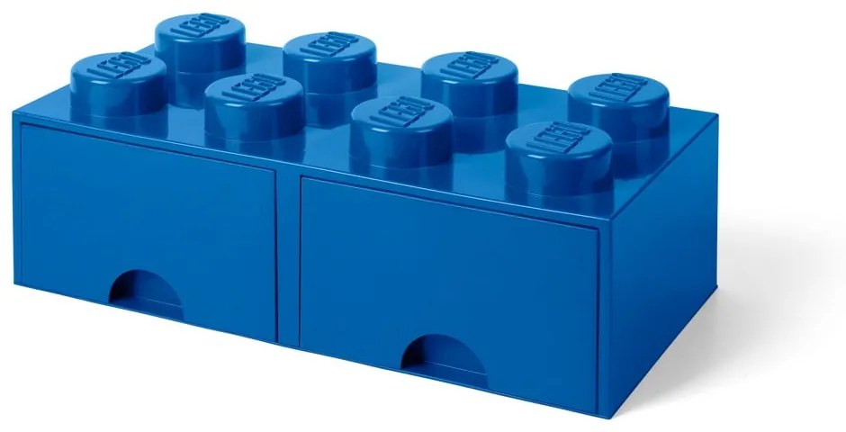 Tmavě modrý úložný box se dvěma šuplíky LEGO®