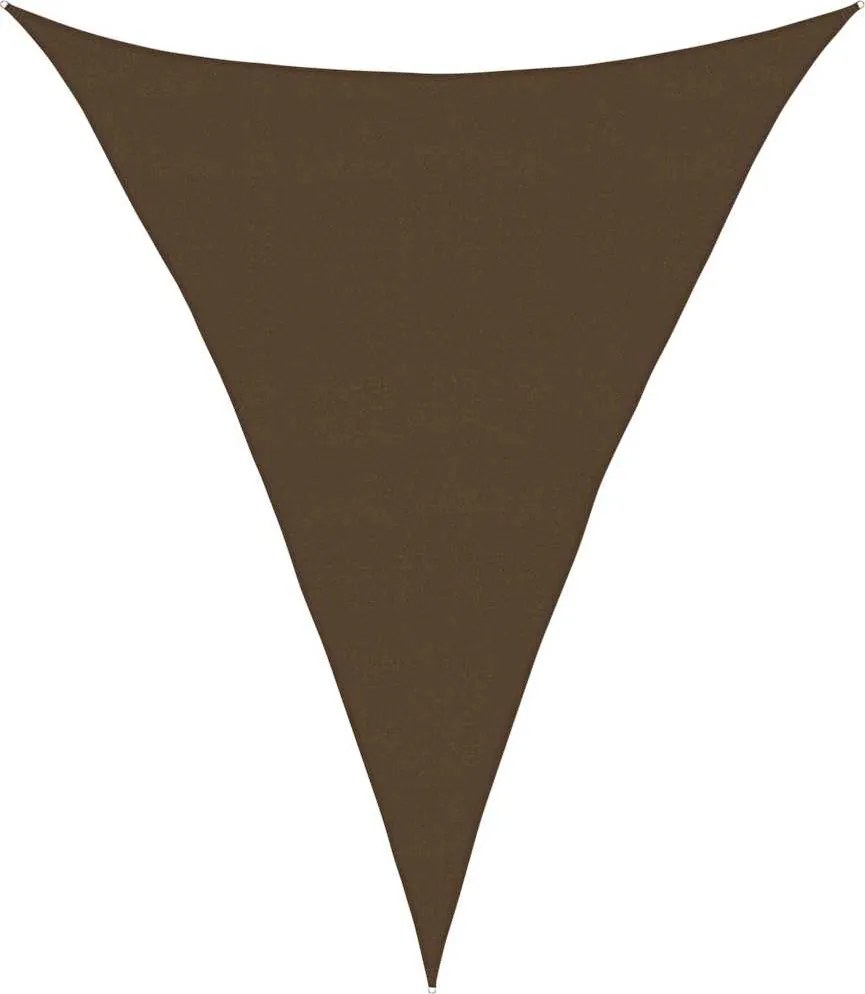 Stínící plachta 160 g/m² hnědá 5 x 6 x 6 m HDPE 311813
