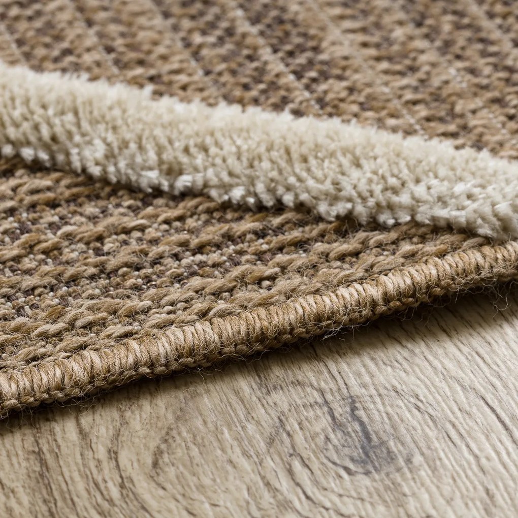 Dywany Łuszczów, Kusový koberec Spark 0708A beige/cream, 140x190, béžová, chodba / předsíň