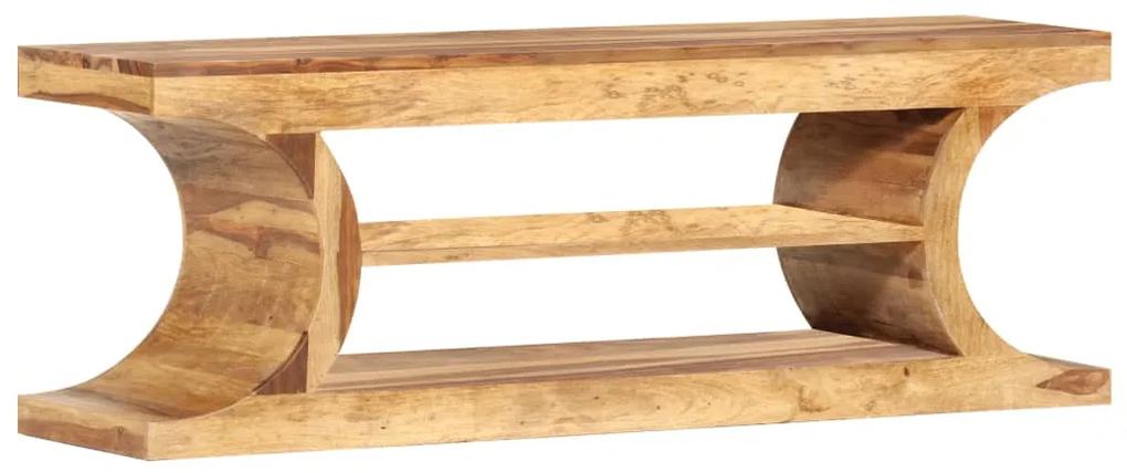 TV stolek - masivní sheeshamové dřevo | 118x30x40 cm