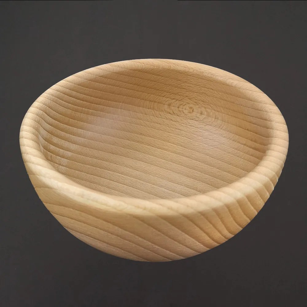 AMADEA Dřevěná miska kulatá, masivní dřevo, 14 cm