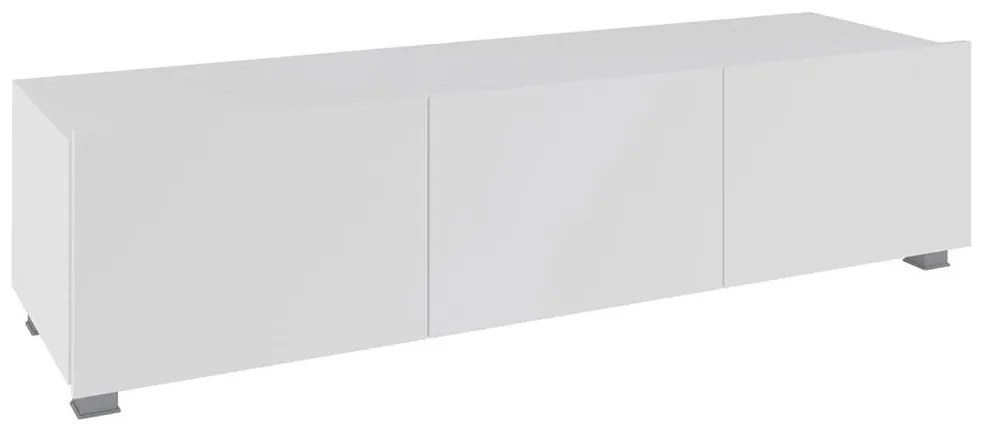 CALABRINI b | TV stolek | 150 cm | bílá lesk | lze i zavěsit