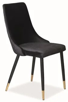 Židle PIANO II - černá/černá
