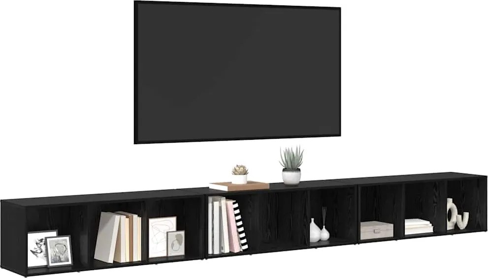 Sestava TV skříněk 3 ks Černý dub Kompozitní dřevo 3393553