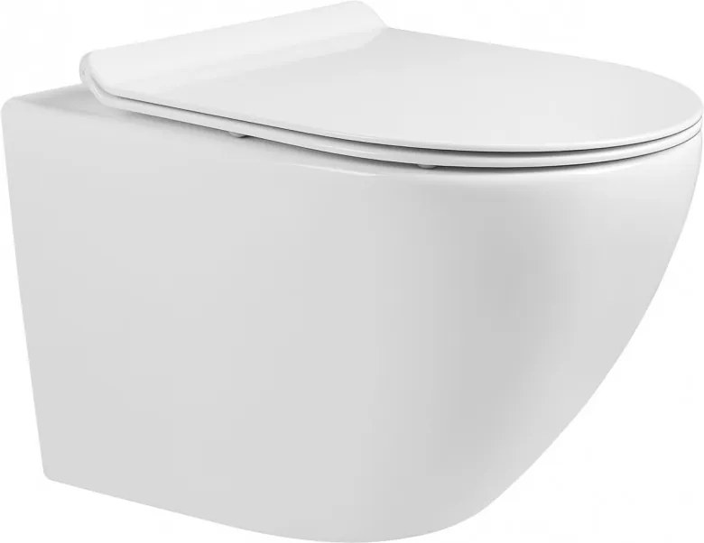 Mexen LENA závěsný klozet Rimless+ WC sedátko Slim SoftClose duroplast, bílá - futuREtro
