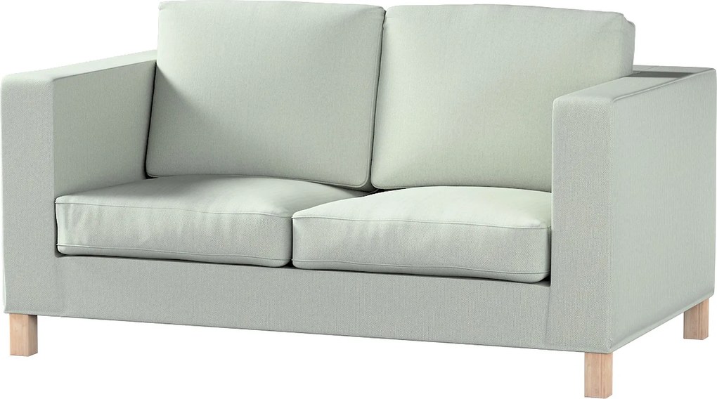 Potah na pohovku IKEA  Karlanda 2-místná, krátký barva modrá látka pletený vzor