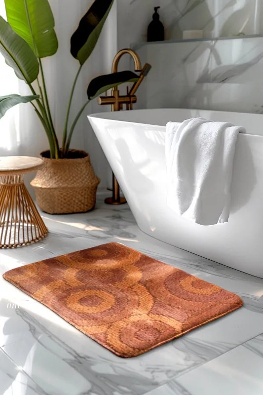 Ervi koupelnová předložka oranžová CLC Comfort,2 set